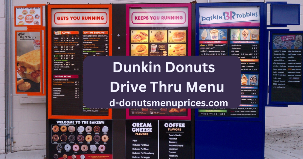 Dunkin Donuts Catering Menu with Prices 2025 Updated