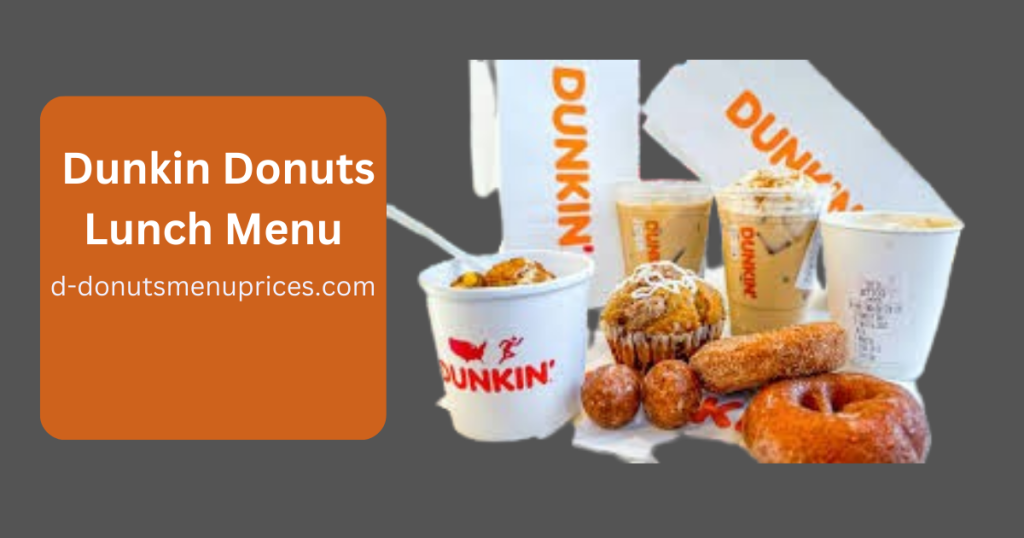 Dunkin Donuts Catering Menu with Prices 2025 Updated